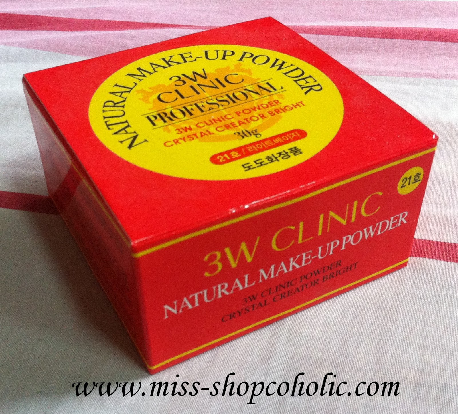 Miss Shopcoholic: Review: 3W Clinic Professional Natural Makeup Powder