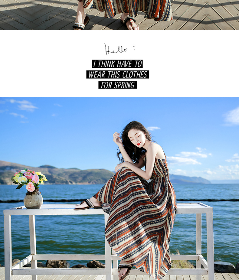 Real Summer New Women's Wear Skirt Chiffon Dress Soft Seaside Beach