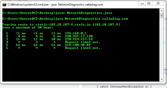 Plate Of Code: how Trace root server IP in Java