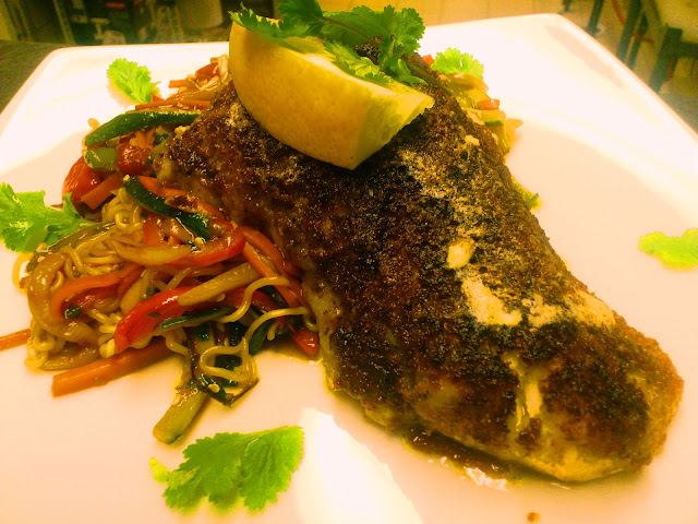 The Hungry Chef: Basil Crusted Fillet of Red Roman with Asian Styled ...