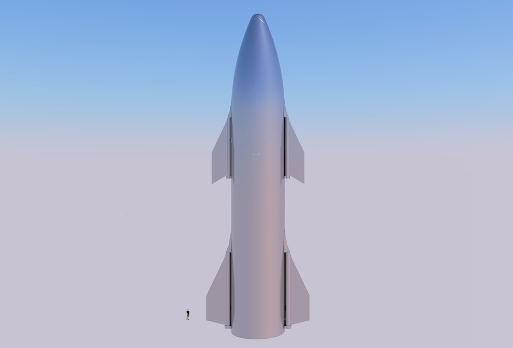 Possible SpaceX Starship Mk 1 propellant tank layout by Michel ...