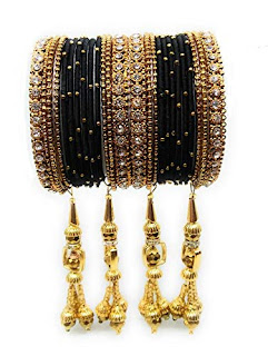 Black stone bangle sets