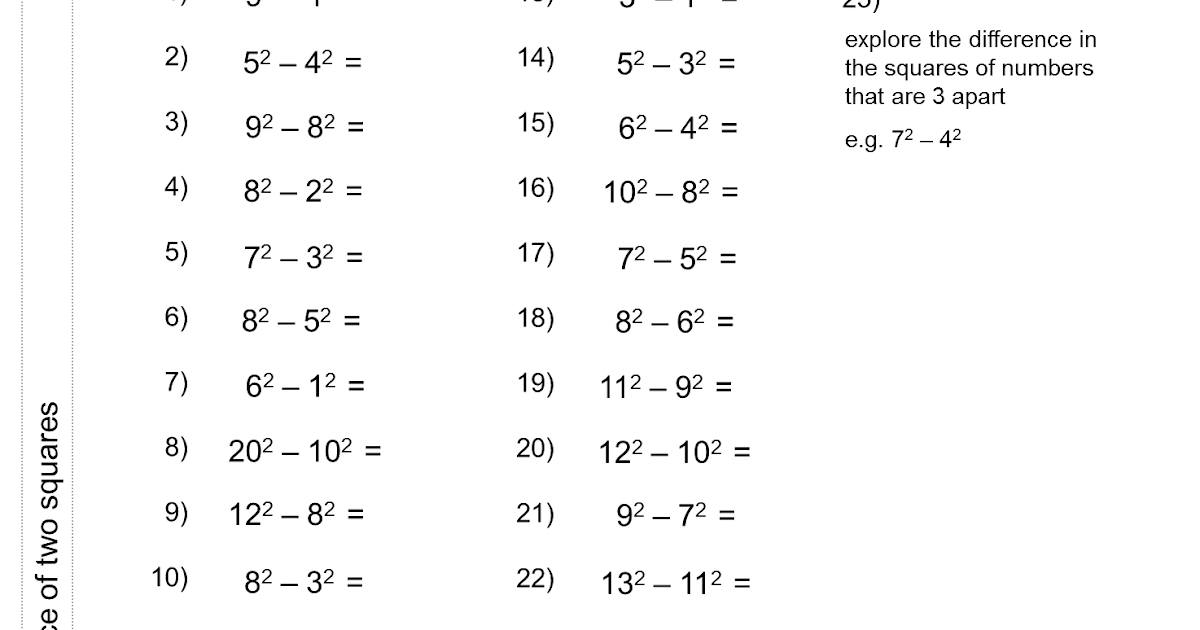 MEDIAN Don Steward Mathematics Teaching Difference Of Two Squares i median-don-steward-mathematics-teaching-difference-of-two-squares-i