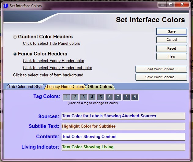 MICHIGAN FAMILY TRAILS : LEGACY 8–A QUICK GUIDE TO LABEL & TAB COLORS