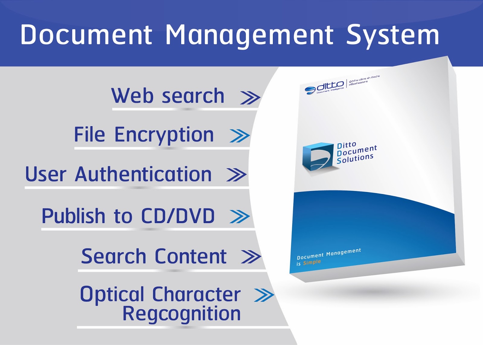 Ditto Document Solutions: ความสามารถอันทรงประสิทธิภาพ