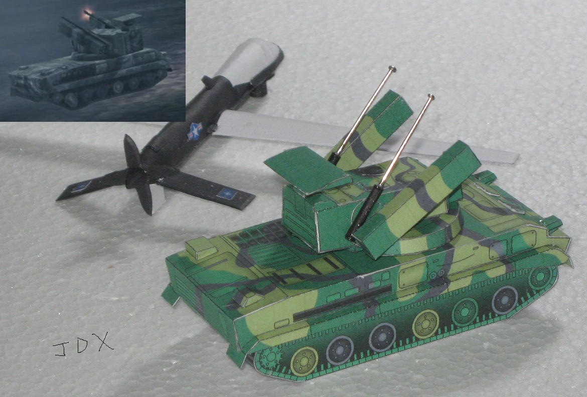 Ace Combat Model - Drawings: 9K22 Tunguska