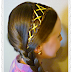 Ribbon Laced Side Braid Hairstyle - Hairstyles For Girls - Princess ...