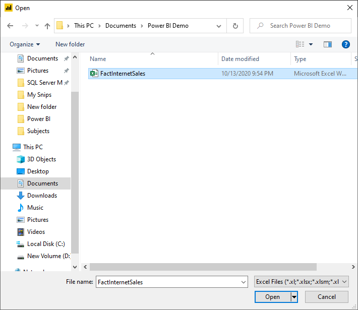 Create Power BI Report From Excel Data Source Create Power BI Report From Excel Data Source