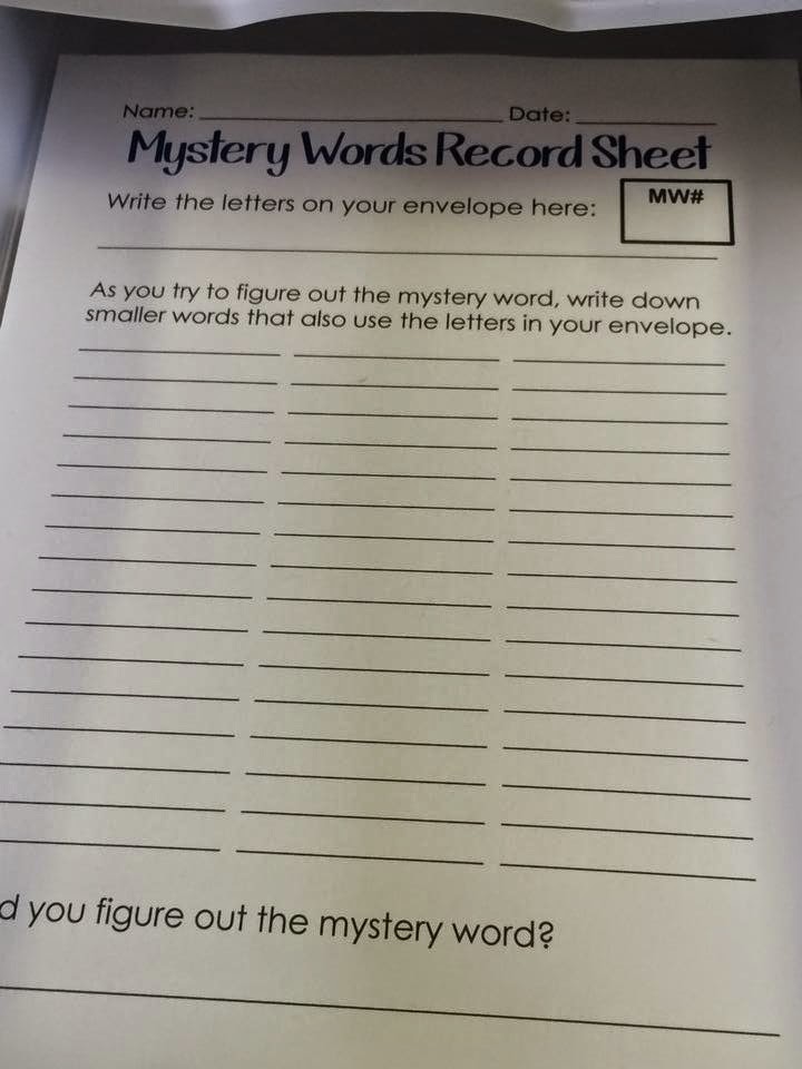 Tips & Tricks Teaching: 2014: Setting up Word Work and Writing Activities