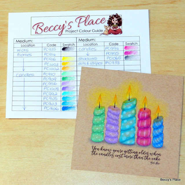 Beccy's Place: Colouring The Candles