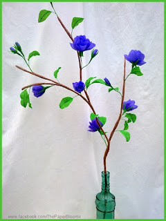 Crafty little Beanut!: Paper flower branch