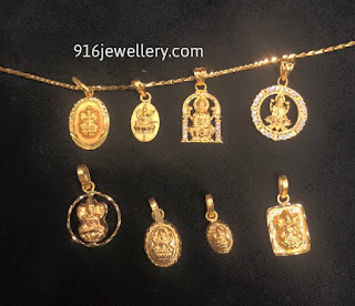 Small lakshmi lockets | SUDHAKAR GOLD WORKS