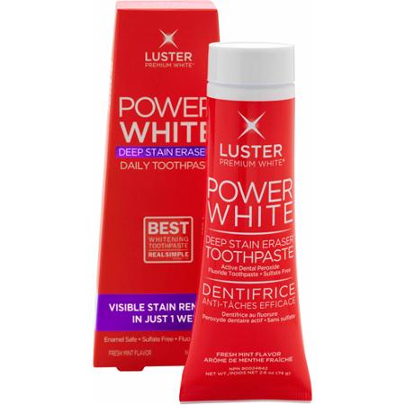 Luster Power White Deep Stain Eraser Fluoride Toothpaste - White Teeth ...