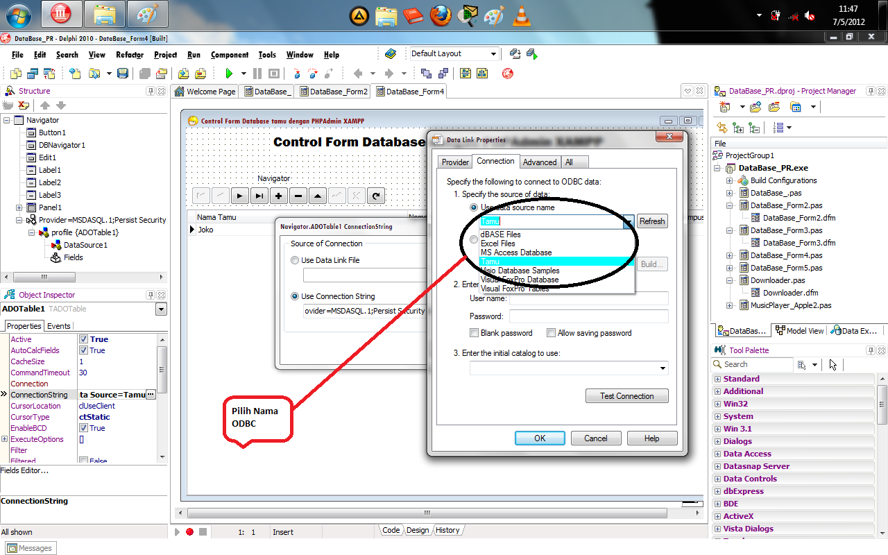 Pembuatan Aplikasi Buku Tamu Sederhana Berbasis PHPAdmin,SQL,Delphi dan ...