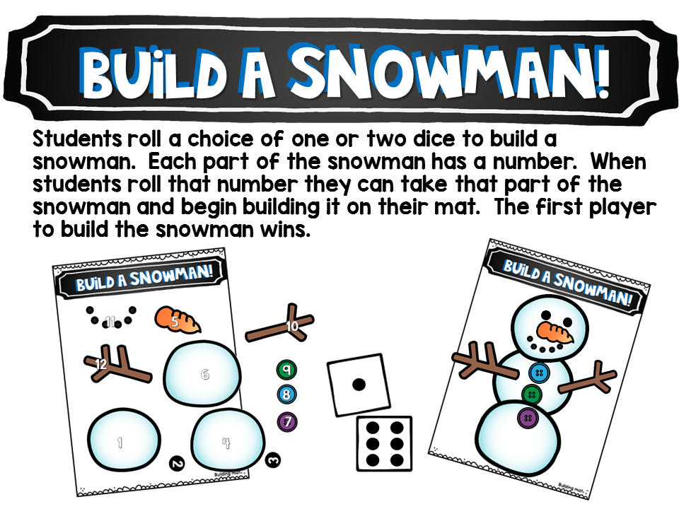 December Math Games, Journals, and Printables - Tunstall's Teaching