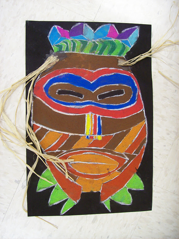 Art at Midway Middle School: African Masks