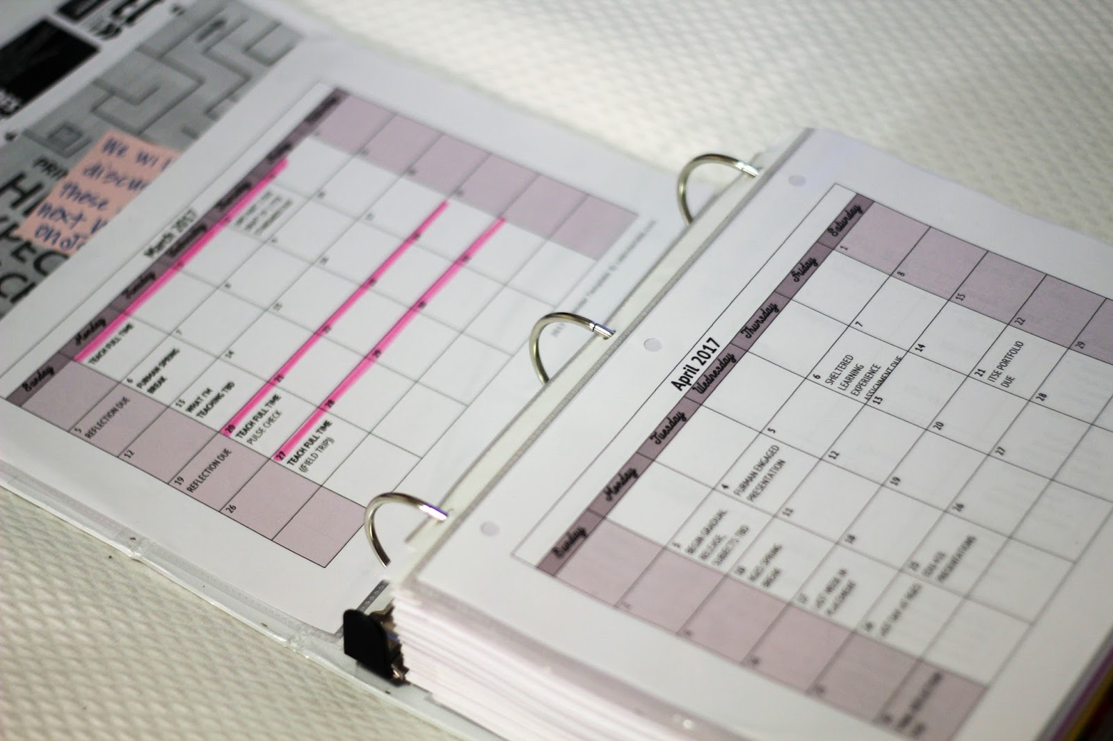 How I Organized My Student Teaching Lesson Plan Binder
