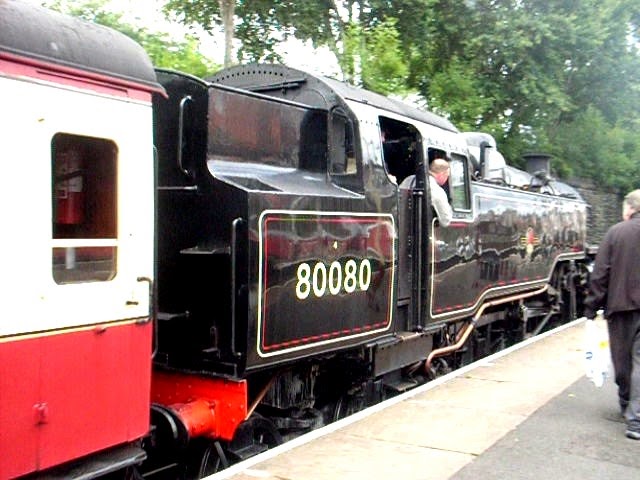 Steam Memories: British Railways standard class 4 tank engine 80080