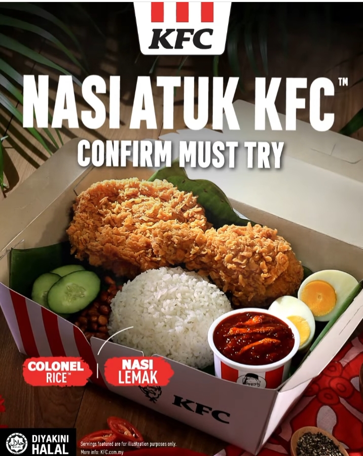 NASI ATUK KFC SEDAP DAN BERBALOI KE NAK BELI