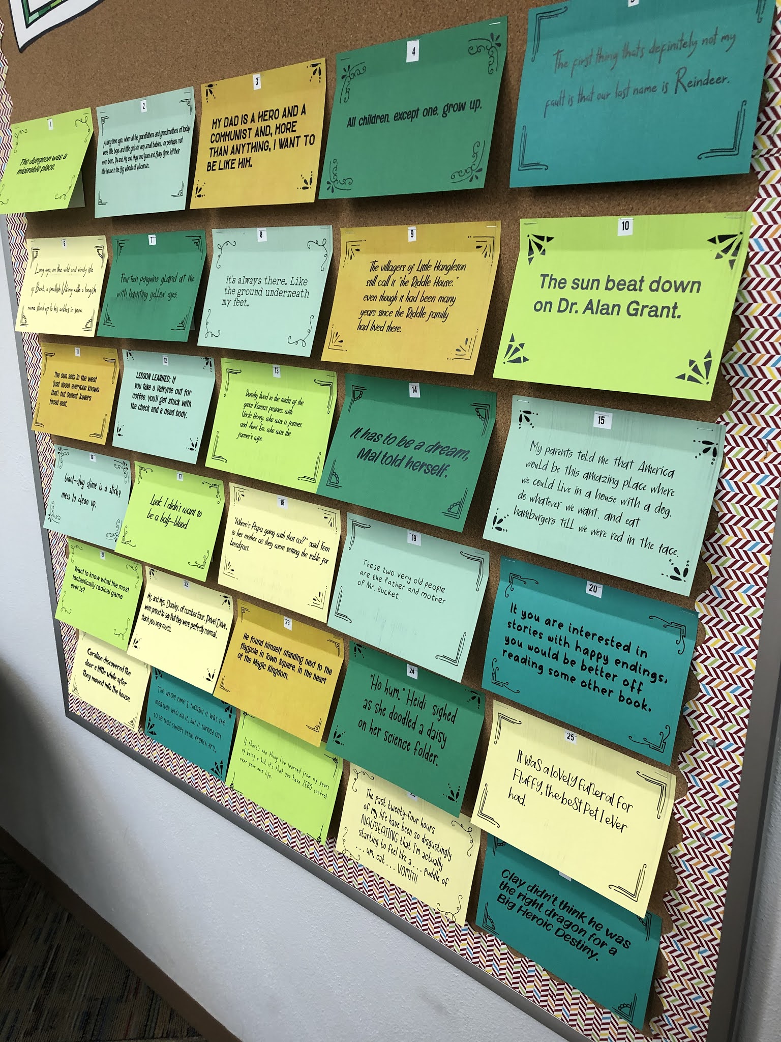 First Lines Bulletin Board - The Learning Curve