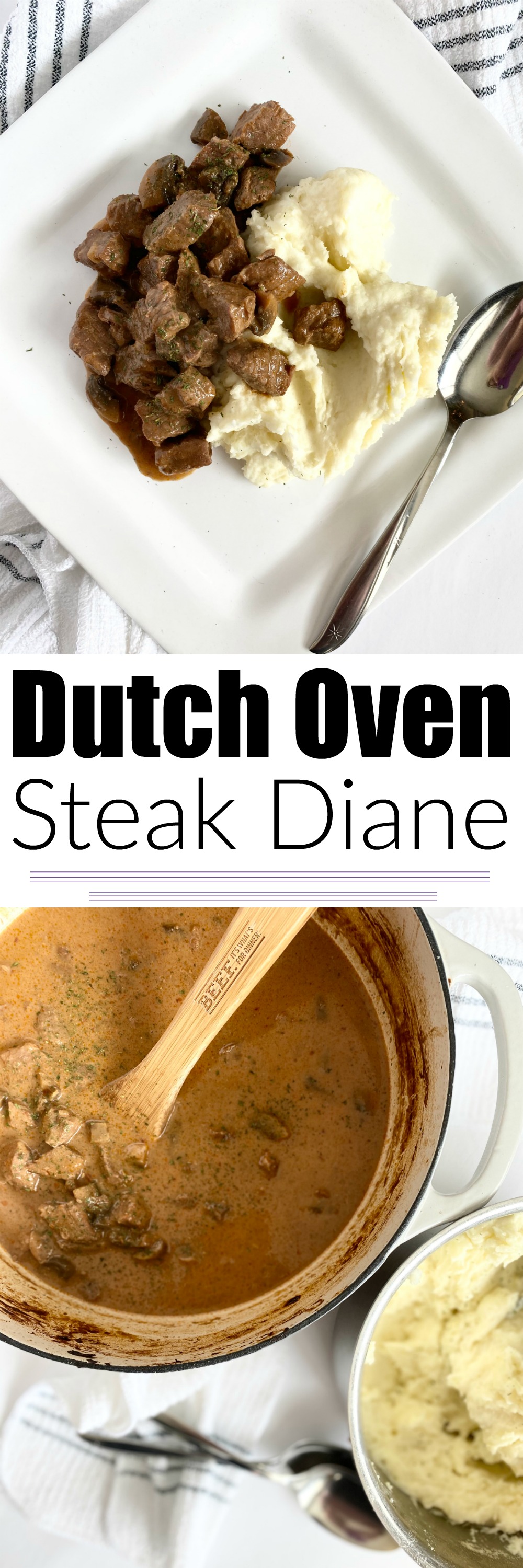 Dutch Oven Steak Diane | Ally's Sweet & Savory Eats