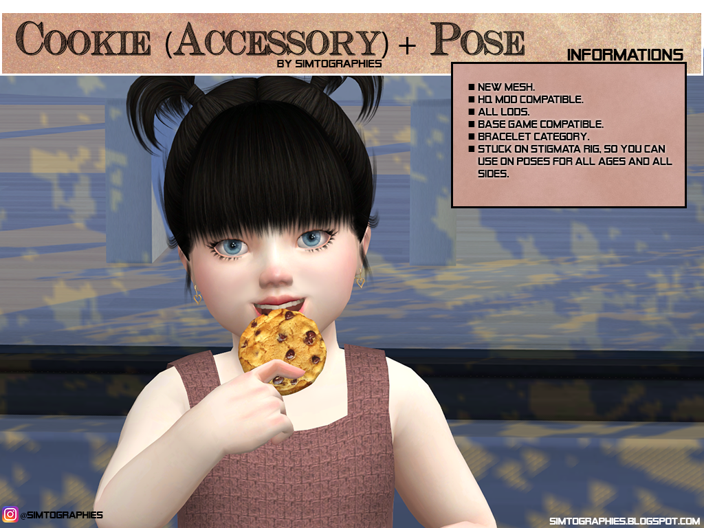 Cookie (Acc + Pose) - NEW MESH - Simtographies