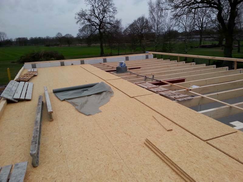 Unser Traum vom Bungalow: 16.03.2014 - OSB-Platten sind verlegt