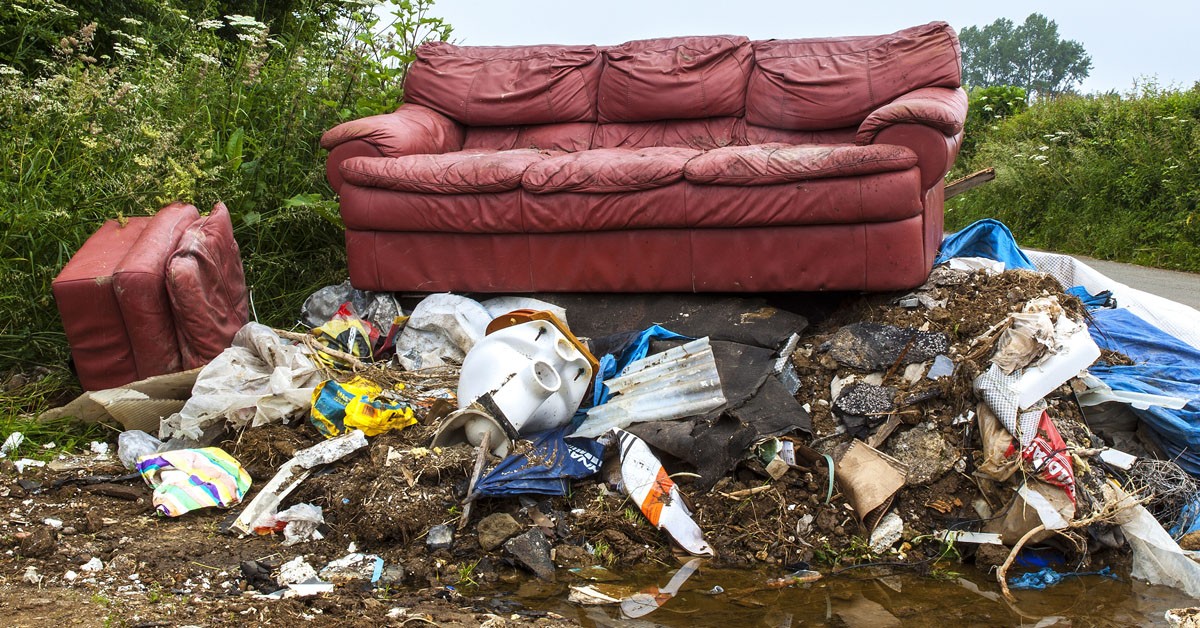 Improper throwing of garbage