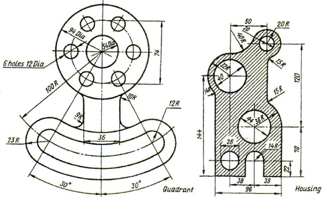 Belajar Autocad: contoh gambar