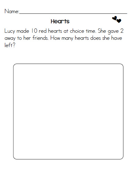 Joyful Learning In KC: Valentine Story Math Problems