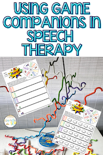 Using Game Companions in Speech Therapy and a Freebie - Sparklle SLP