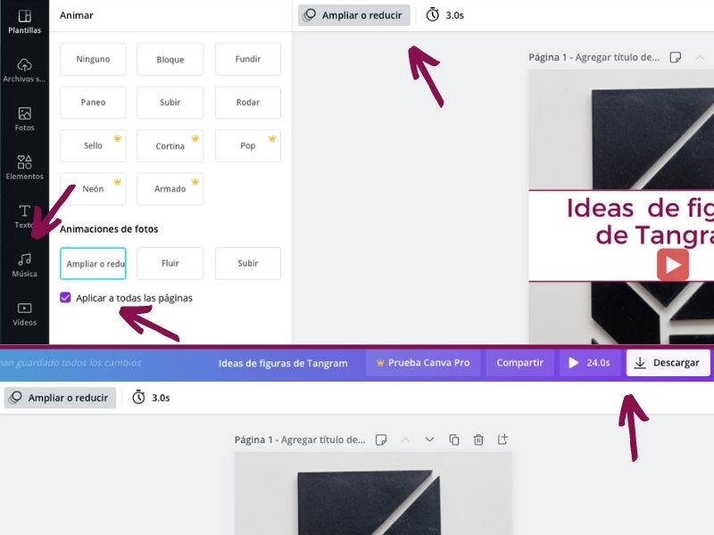 Escuela Audiovisual: Como hacer transiciones en canva