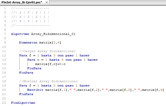 Fundamentos De Programacion Ejercicios De Clases En Pseint