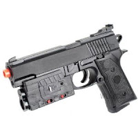 amazing Airsoft Pistols Gun with Laser Sight Tactical Light 6mm Bb ...