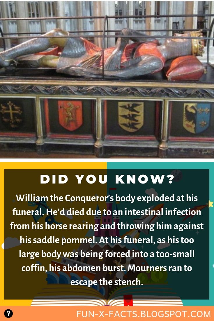 William the Conqueror’s body exploded at his funeral. | Amazing WTF Facts