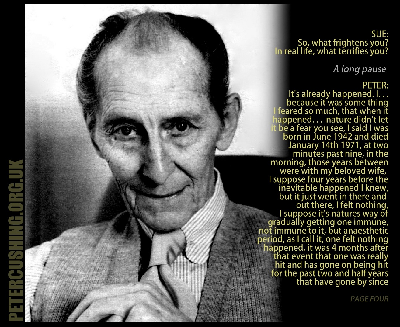 PETERCUSHINGBLOG.BLOGSPOT.COM (PCASUK): PETER CUSHING INTERVIEW: BBC ...