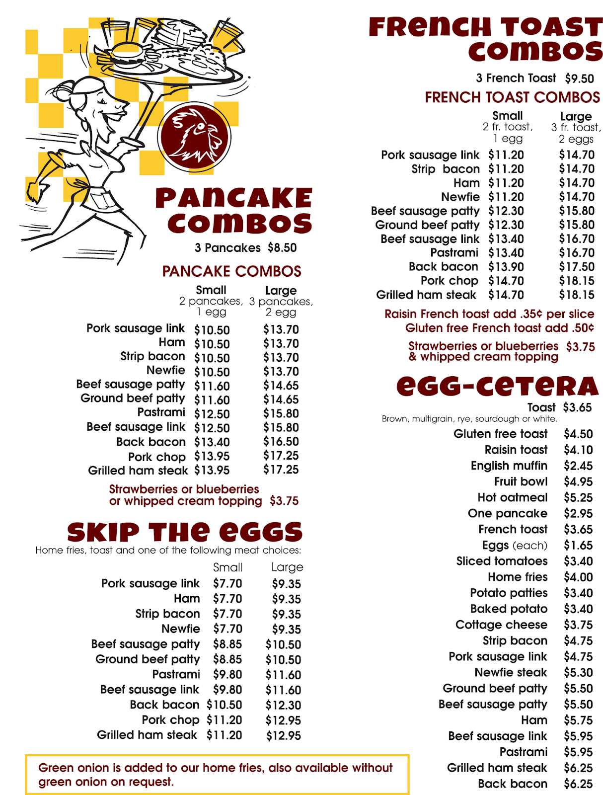 Hap's Hungry House: Menu