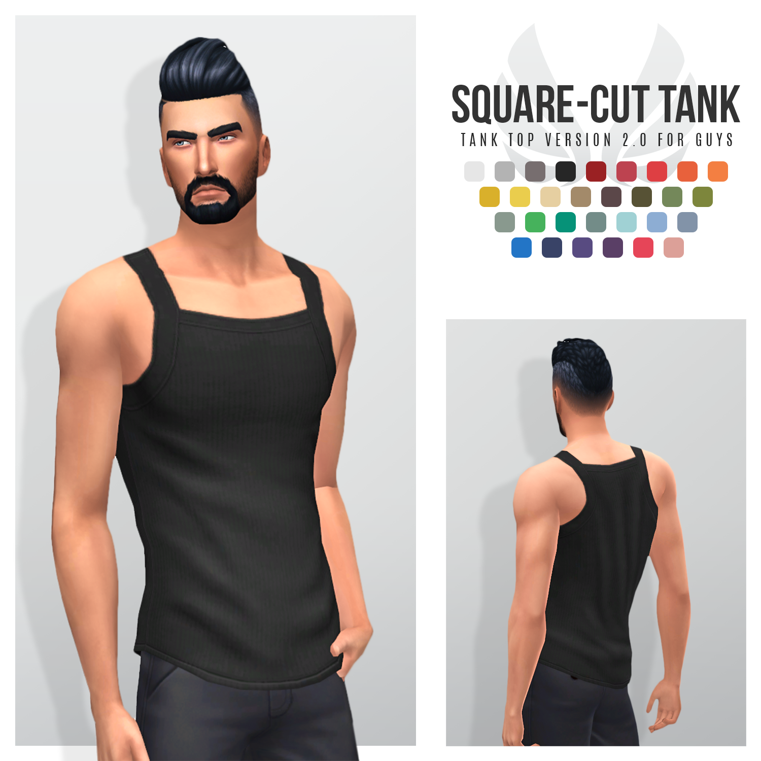 Simsational Designs: Square Cut Tank - Version 2.0 for guys