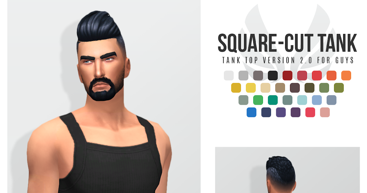 Simsational Designs: Square Cut Tank - Version 2.0 for guys