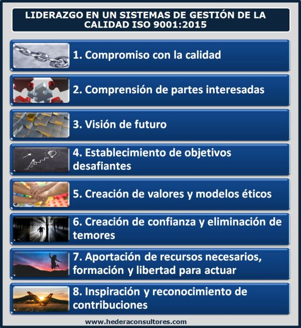Calidad y Gestión Empresarial. ISO 9001 e ISO 14001: Liderazgo en ISO 9001. Principios de ...