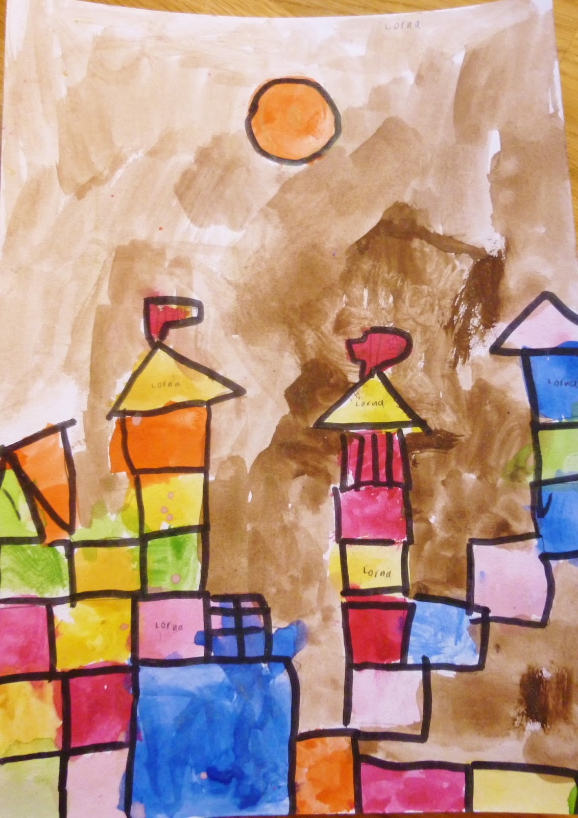 NorthEastArts: Paul Klee,Castle and Sun- Primary Art