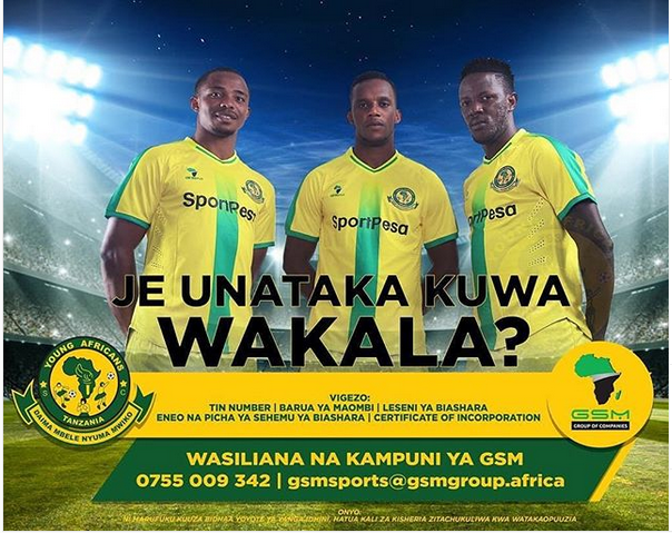 Agents Job Opportunities at GSM for YANGA SC - Young Africans Sports ...