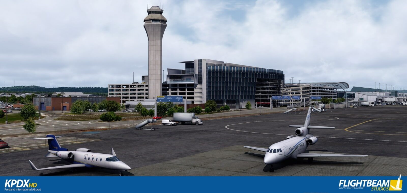 [P3Dv4] - FlightBeam KPDX HD - Portland International Airport