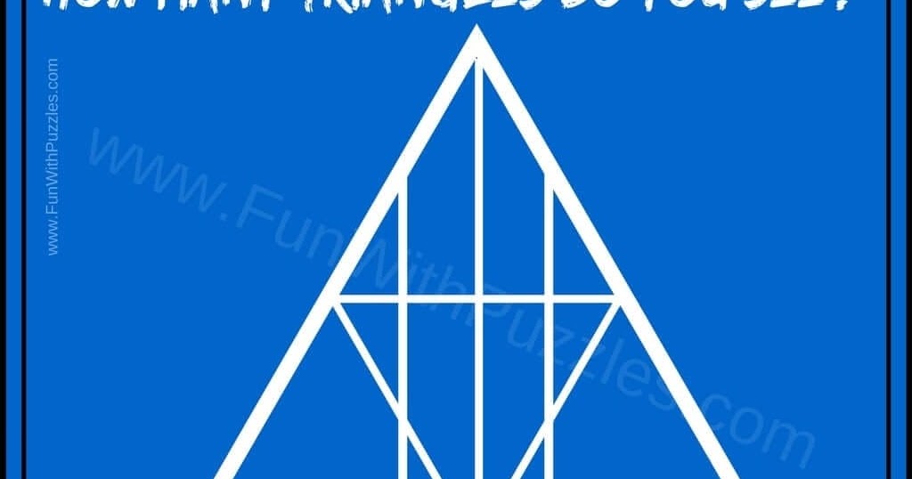 Eye Test Number Of Triangles Counting Picture Puzzle Eye Test Number Of Triangles Counting Picture Puzzle