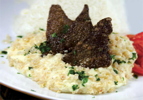 Receta: Hígado frito con puré de quinua