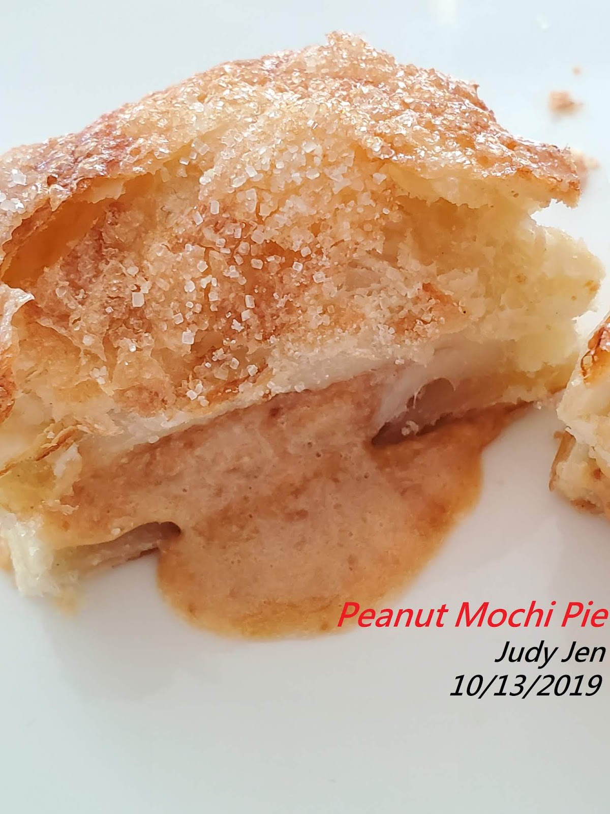 C.A.K.E.: 花生麻糬派Peanut Mochi Pie 10/13/2019
