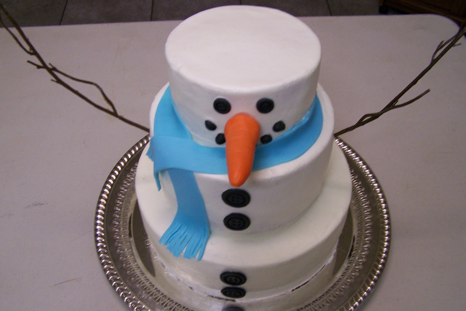Once Upon a Tier: Snowman Cake