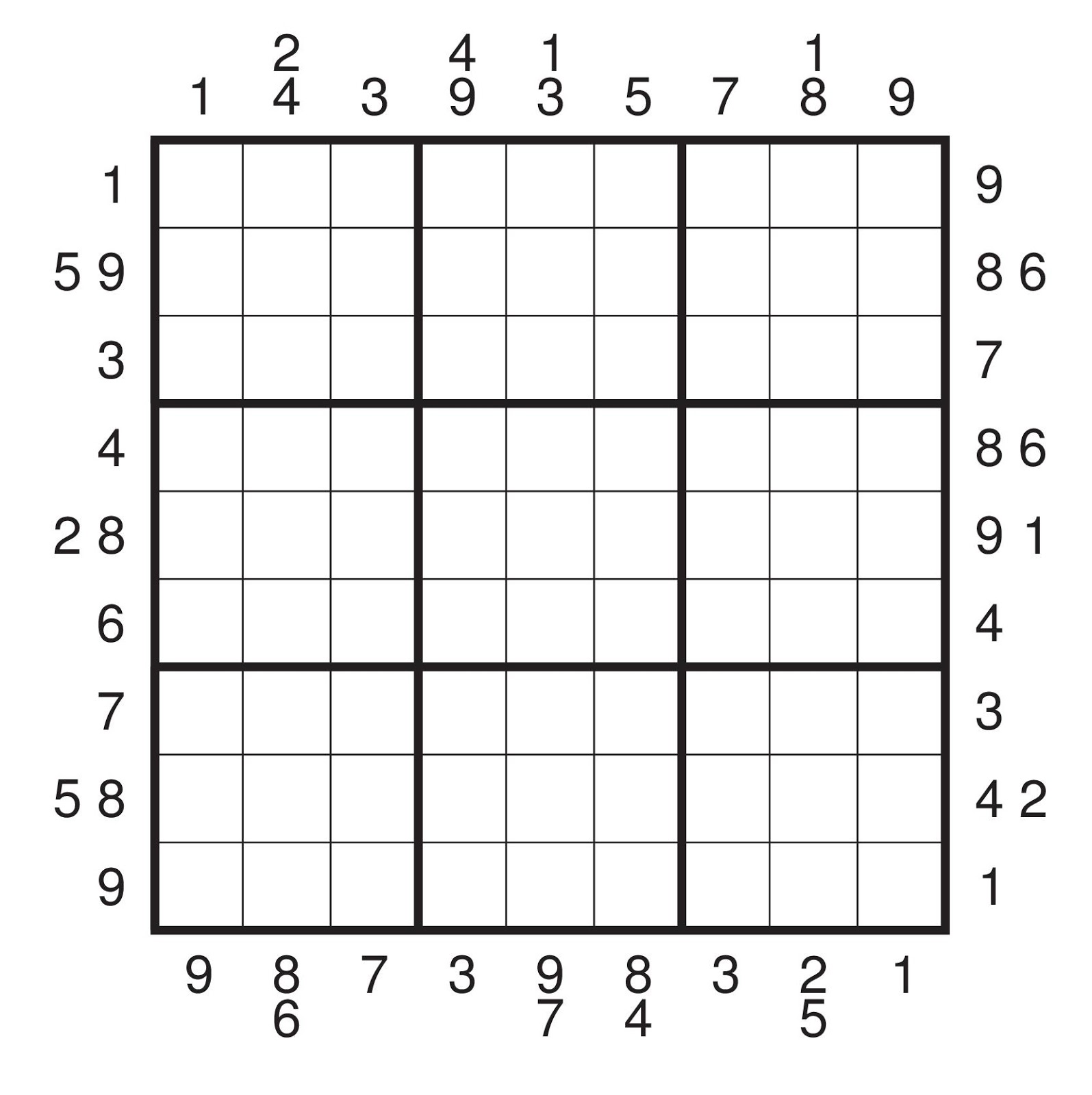 Puzzle#47: Outside Sudoku