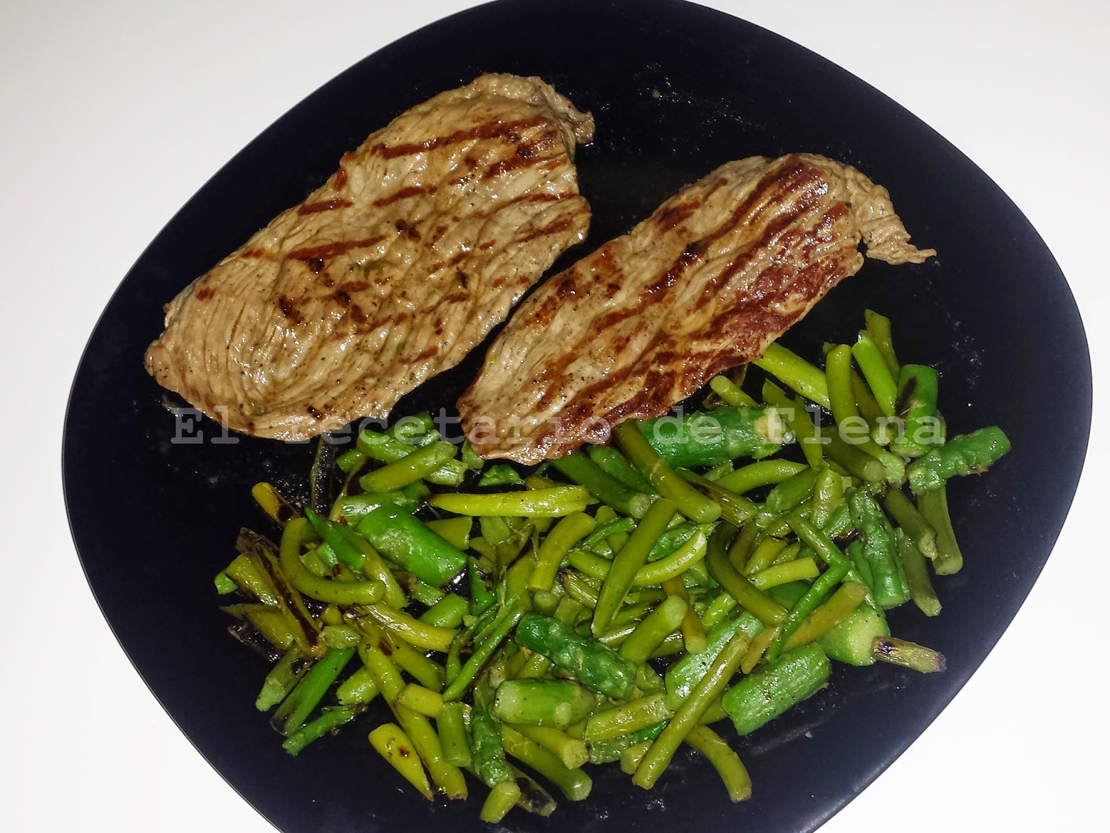 Elena y su recetario: Filetes de Ternera a la plancha con espárragos ...