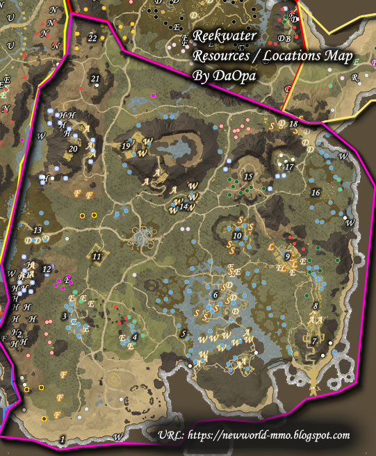 New World: Reekwater Map